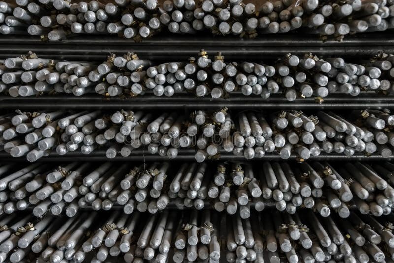 Steel ground rods stock image. Image of engineering, iron - 28861659