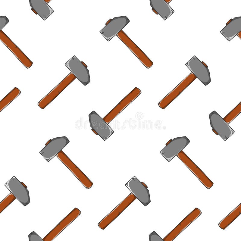 Steel Hammer, Forge Workshop. Cartoon Style Vector Stock Illustration ...
