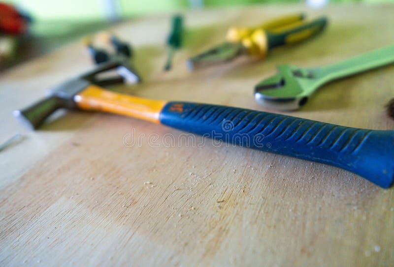 Iron Hammer for General Nail Breaking and Use Stock Image - Image of ...