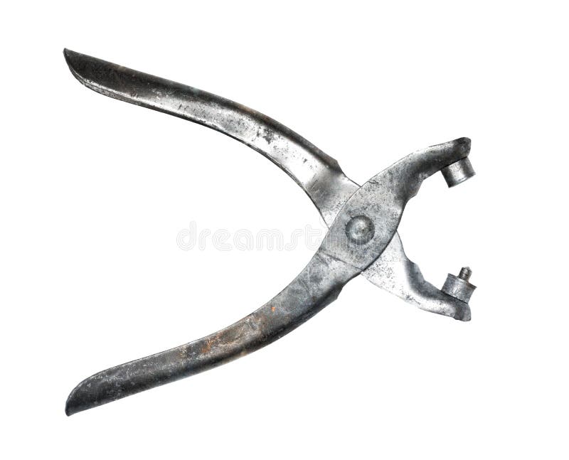 Steel hand punch stock photo. Image of white, stationery - 207905626