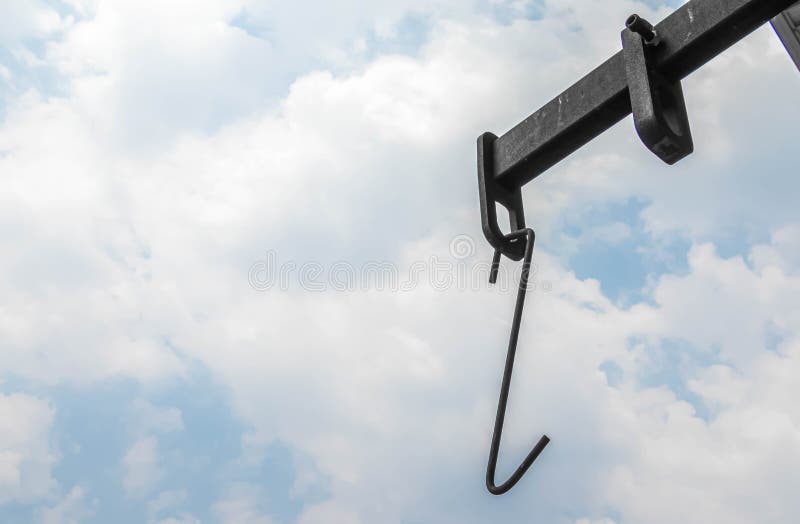 Steel hanging with pillars stock image. Image of waiting - 176257829