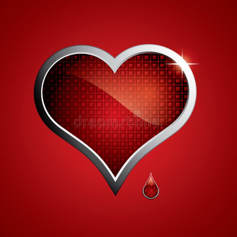 Heart Icon Steel Stock Illustrations – 3,510 Heart Icon Steel Stock ...