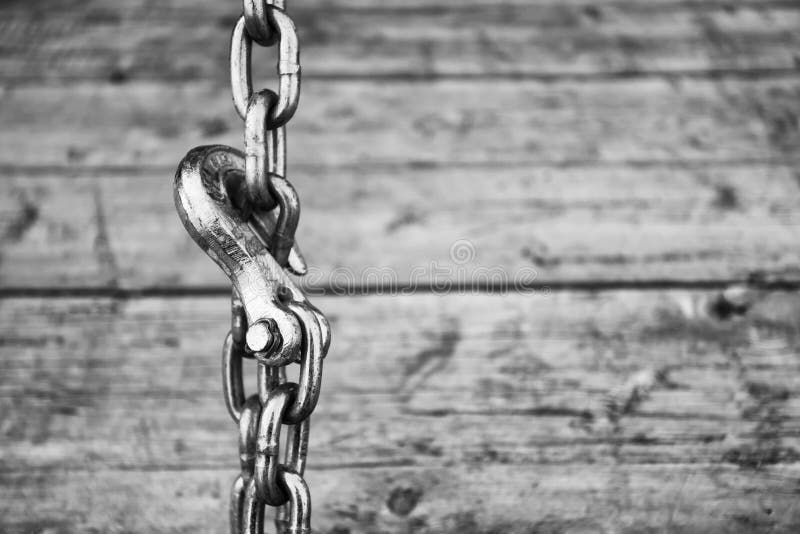 Chain and hook stock illustration. Illustration of shiny - 31506437