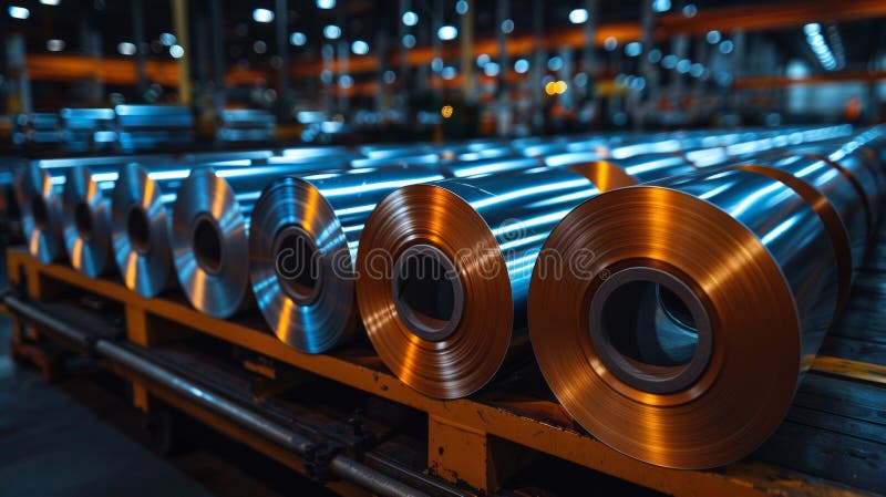 Steel Hot Roll Coil at Packing Yard Stock Image - Image of industry ...
