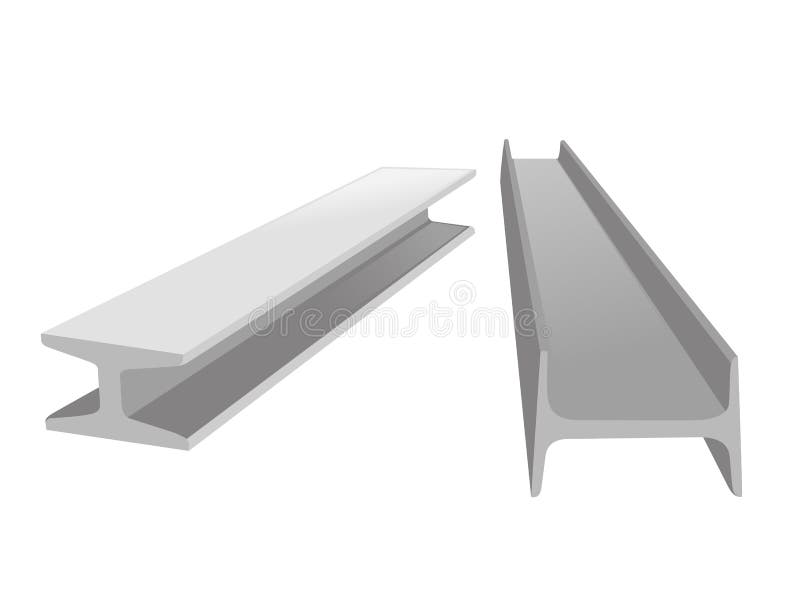 Steel I-beam Building Material for Construction Vector Illustration ...