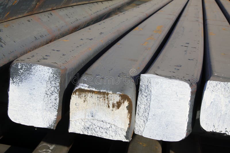 Steel Ingot Cross Section Features Stock Photo - Image of corrosion ...