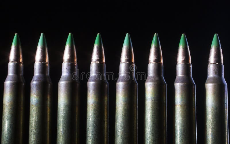 Steel insert bullets stock image. Image of green, lead - 51405441