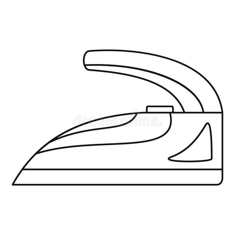 Steel Iron Icon, Outline Style Stock Illustration - Illustration of ...