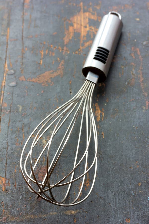 Steel kitchen whisk stock photo. Image of hardwood, grunge - 67152566