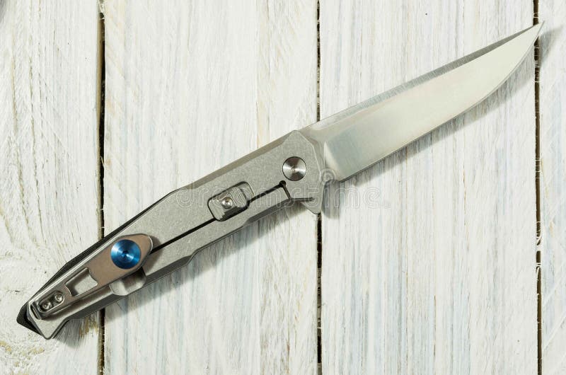 Stainless Steel Knife. Corrosion Resistant Knife. Front View Stock ...