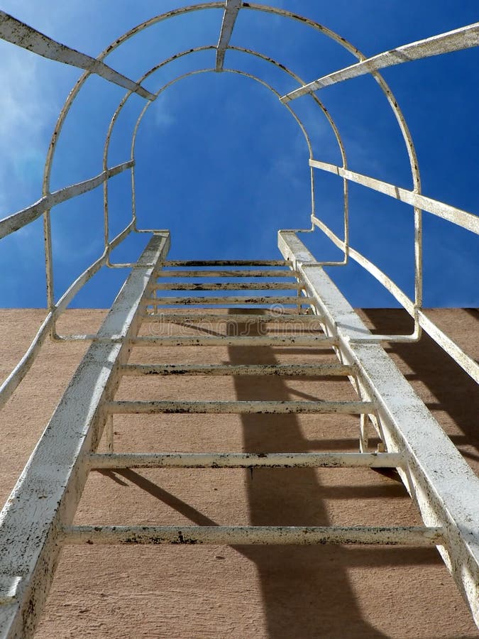 Steel Ladder 02 stock image. Image of worn, roof, ladder - 1595231