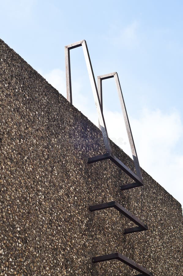 Steel ladder. stock image. Image of industrial, ladder - 28409389