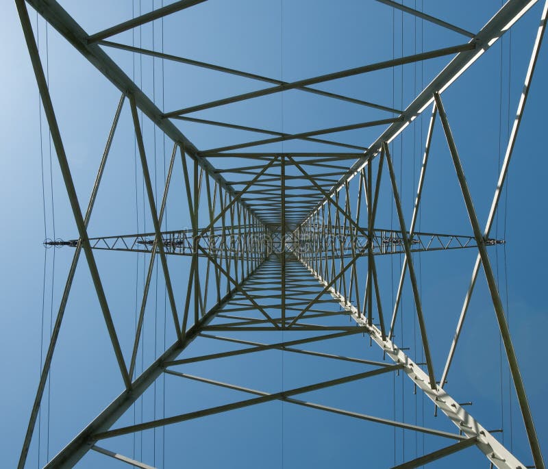Steel lattice mast stock photo. Image of power, circuits - 17167158