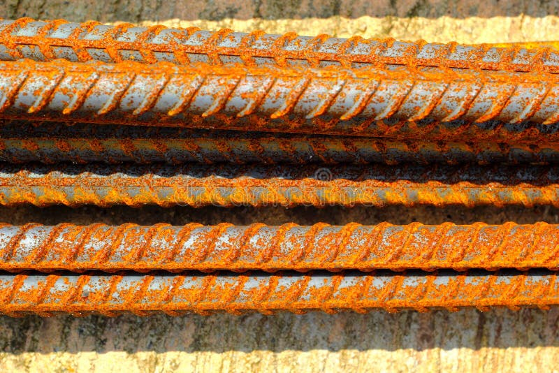 Steel Lines - for Construction - Background Stock Photo - Image of bars ...