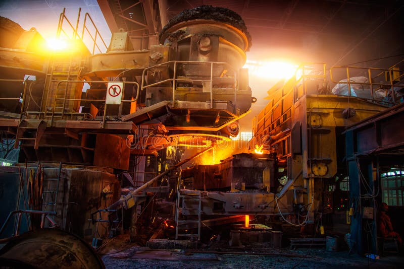 Steel-making workshop stock image. Image of game, machinery - 99814333