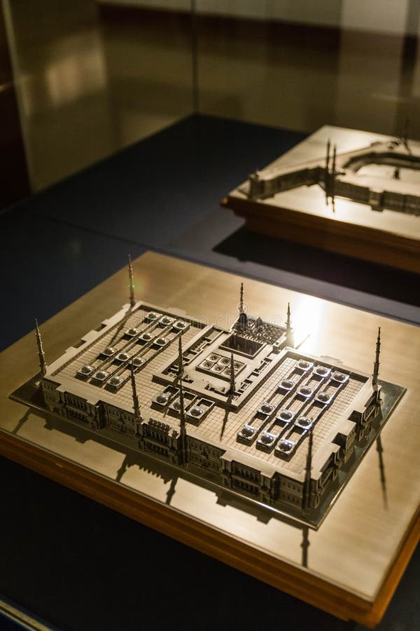 Steel Masjid Model on the Table at Dubai Editorial Photography - Image ...