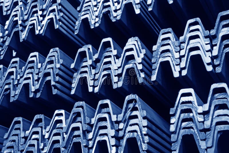 Steel Materials Products in Cross Section Stock Photo - Image of cross ...