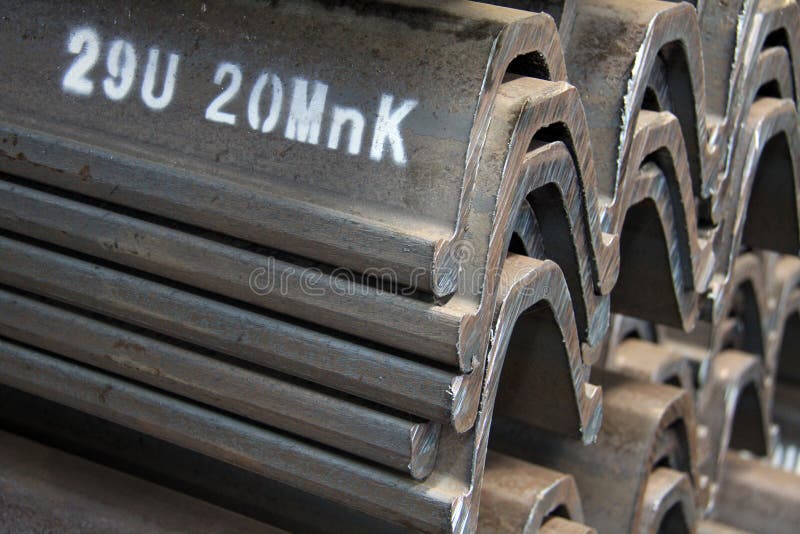 Steel Materials Products in Cross Section Stock Photo - Image of ...