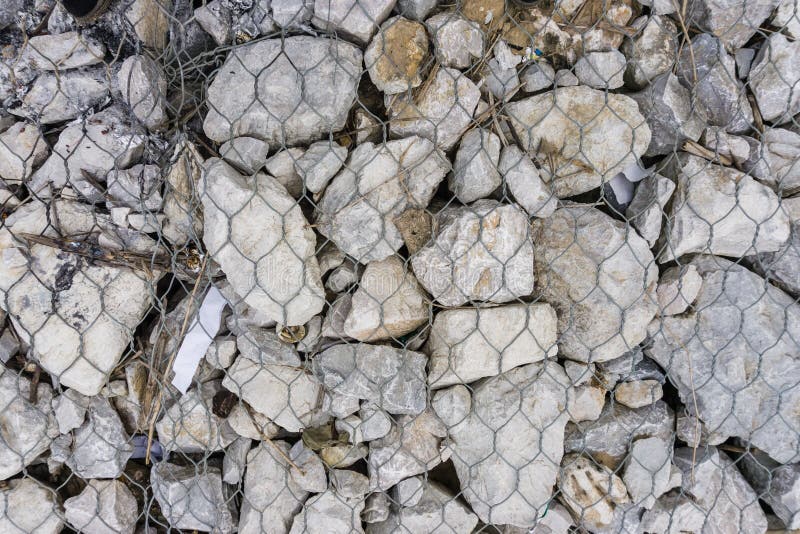 The Steel Mesh with Gray Stone Stock Image - Image of backdrop ...
