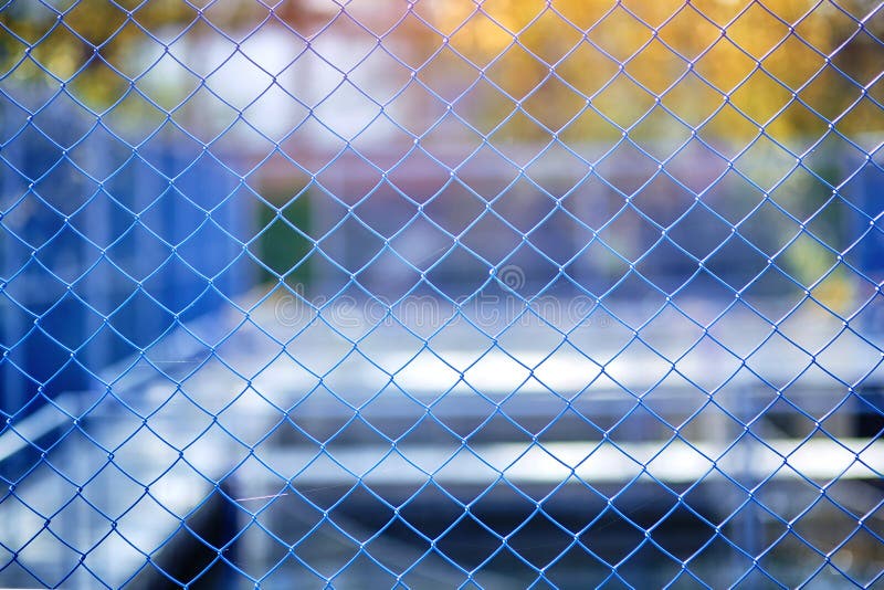 Steel mesh Rabitz stock image. Image of industry, blue - 101529281