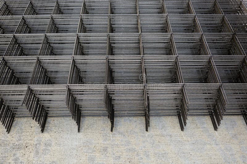 Steel Mesh for Reinforcement Concrete in Construction Site ...