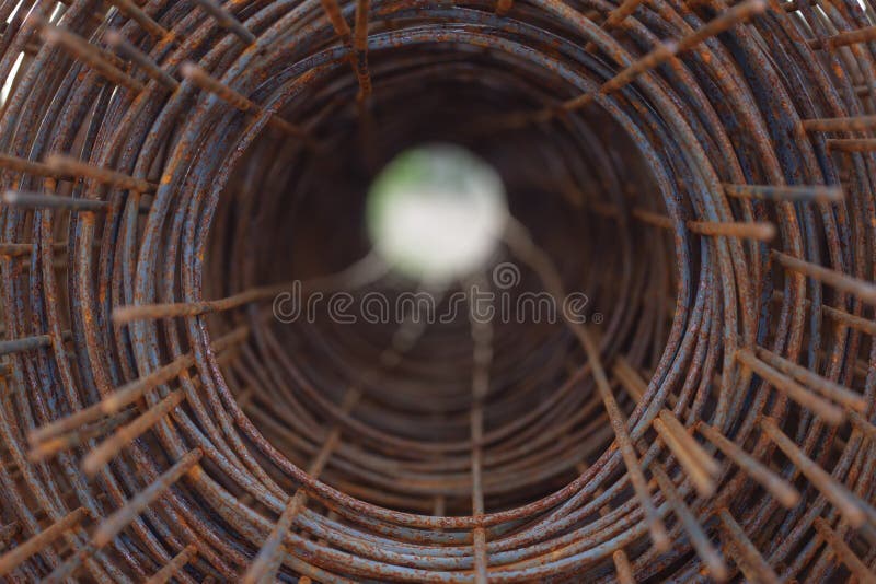 Steel Mesh Rolls that Rust for Building Structure. Stock Photo - Image ...