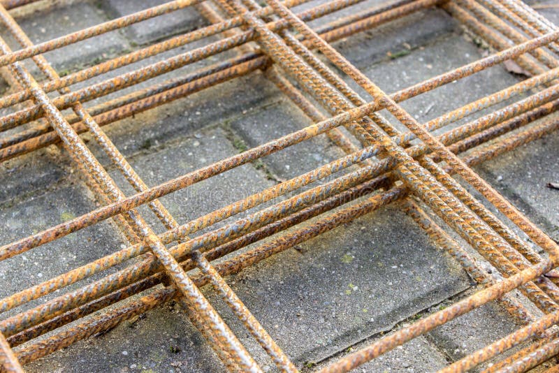 Steel mesh stock image. Image of gray, structural, rust - 67868049