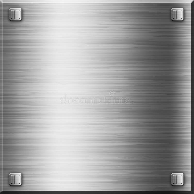 Steel Metal Plate Over Comb Grate Background Stock Illustration ...