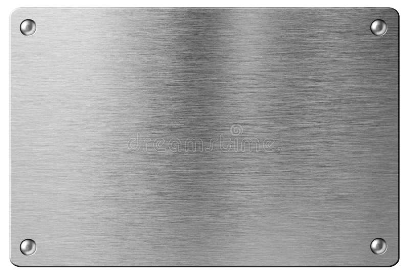 Steel Metal Plate with Rivets Isolated Stock Photo - Image of frame ...
