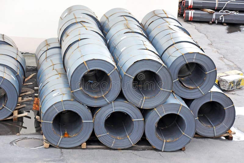 Steel metal-roll stock image. Image of pattern, metalroll - 34631273