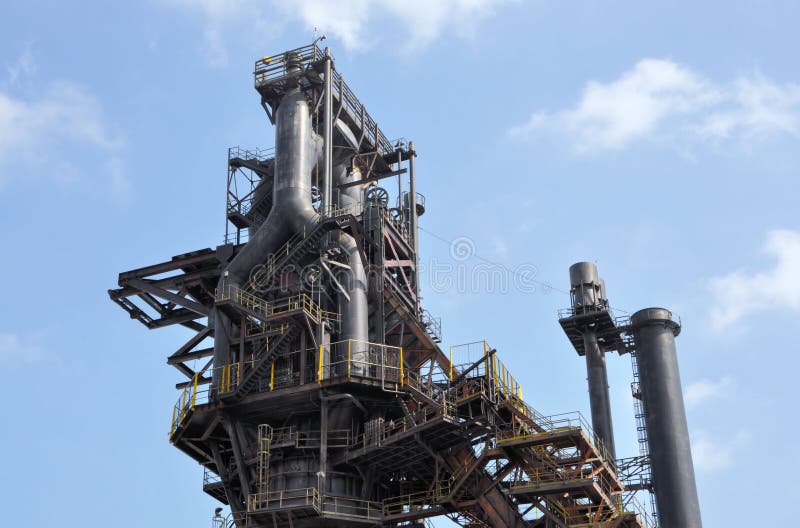 Steel Mill stock image. Image of modern, chimney, monterrey - 13016735