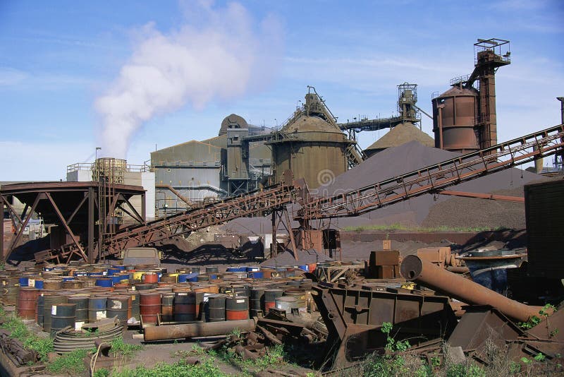 Steel mill stock image. Image of america, north, steelmill - 23161855