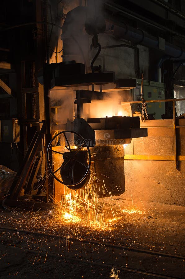 Production of the Steel Sheet. Stock Image - Image of metal ...