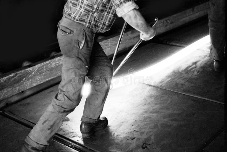 Steel Mill Worker BC Canada Stock Image - Image of exertion, sweat: 2338277