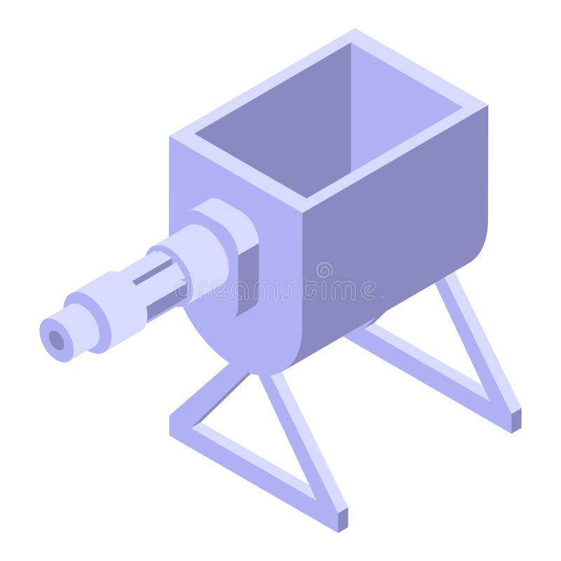 Steel Mixer Icon Isometric Vector. Concrete Machine Stock Vector ...