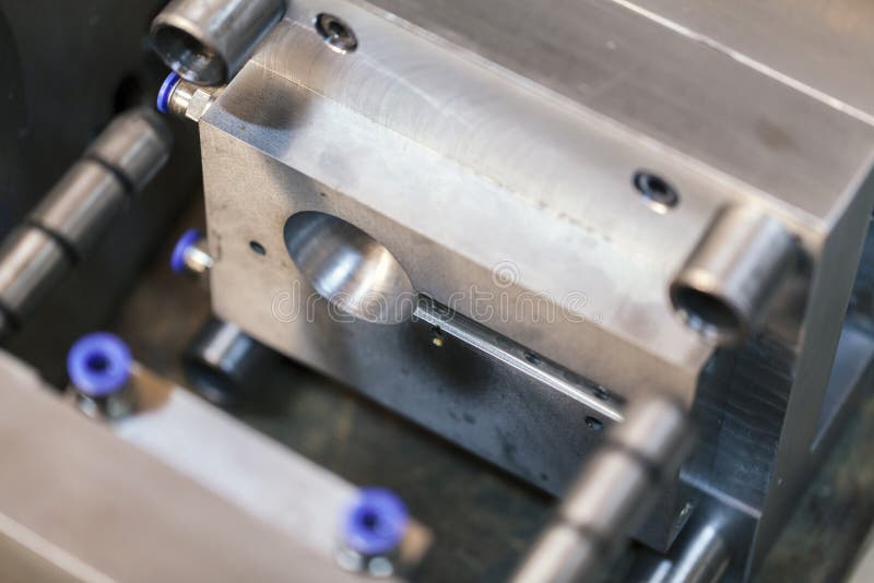 Steel mold, close up stock photo. Image of equipment - 90390182
