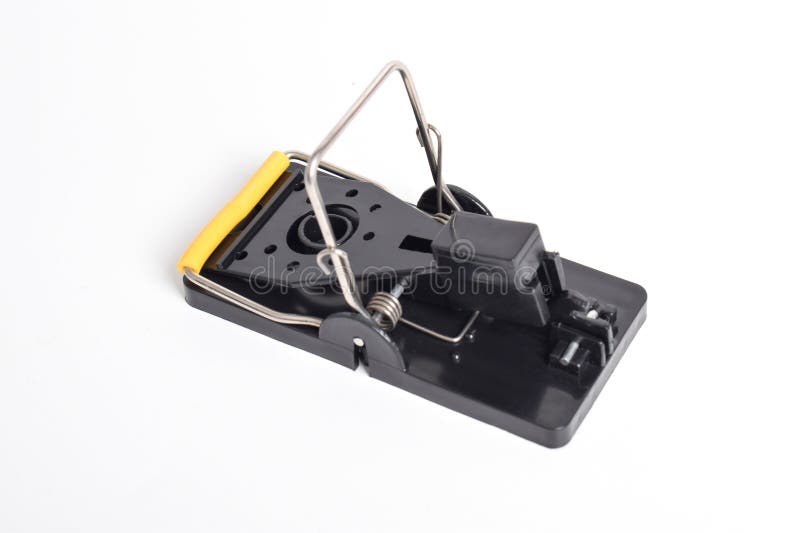 Steel Mouse Trap on White Background Stock Image - Image of isolated ...