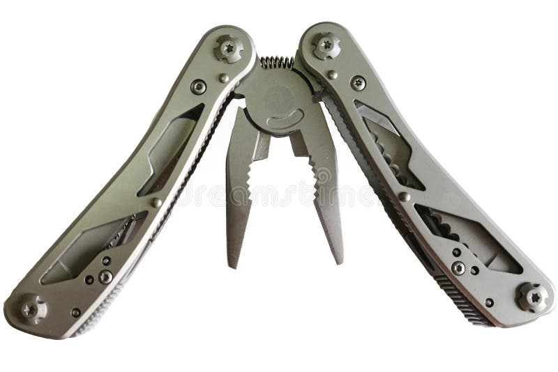 Steel Multi Tool Plier Scissors Knife for Camping Hunting Stock Photo ...