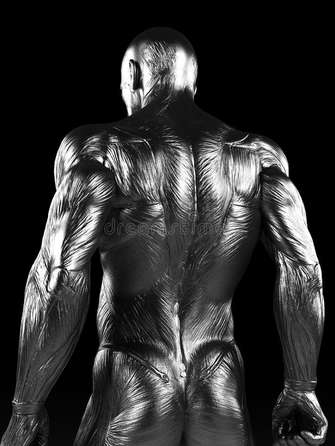 Steel muscle man stock illustration. Illustration of healthy - 28989959