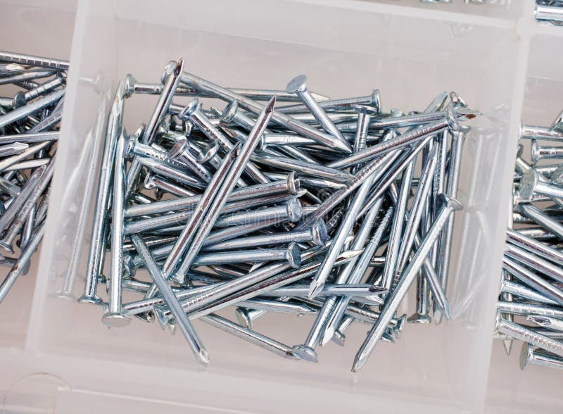 Steel nails stock photo. Image of objects, nails, white - 53102492
