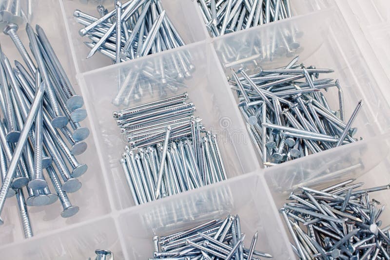Steel nails stock photo. Image of objects, nails, white - 53102492