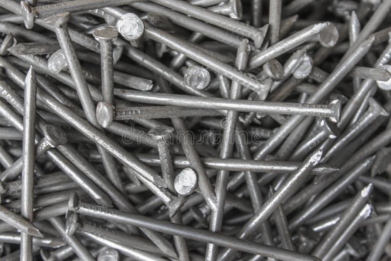 Steel nails stock image. Image of abstract, repair, hammer - 117085215