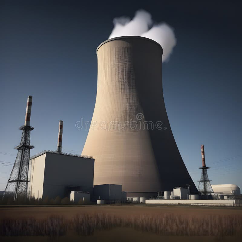 Steel Nuclear Reactor, AI-generatet Stock Illustration - Illustration ...