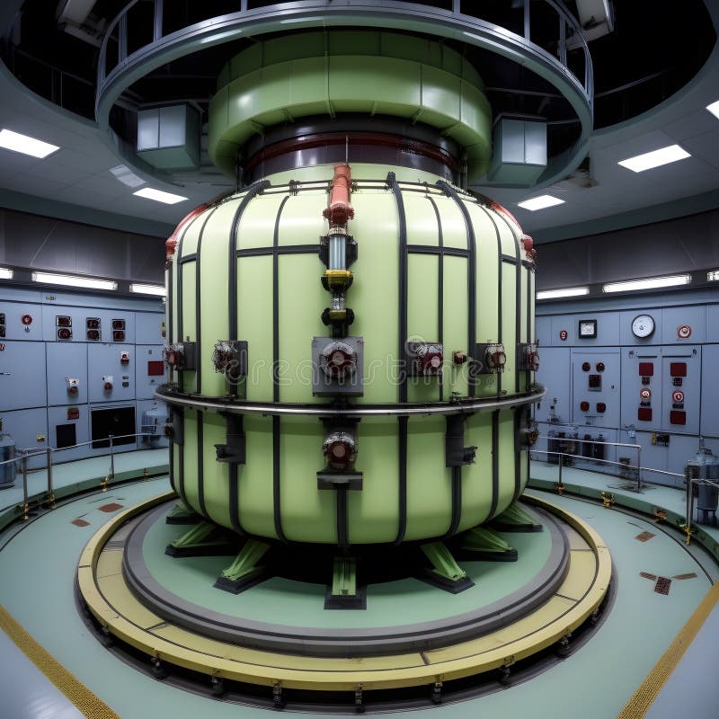 Steel Nuclear Reactor, AI-generatet Stock Illustration - Illustration ...