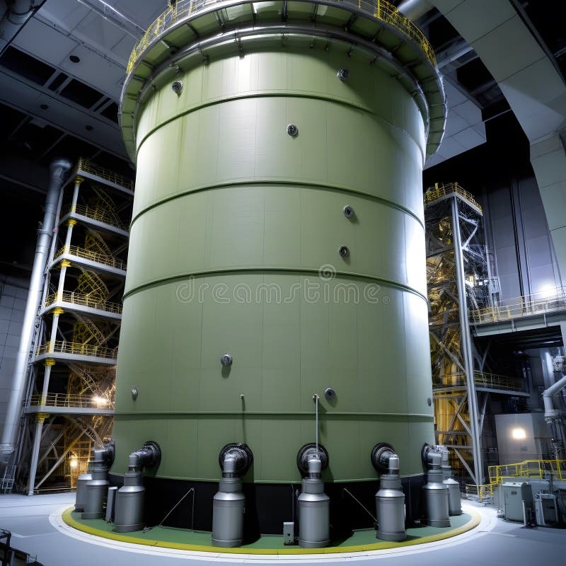 Steel Nuclear Reactor, AI-generatet Stock Illustration - Illustration ...
