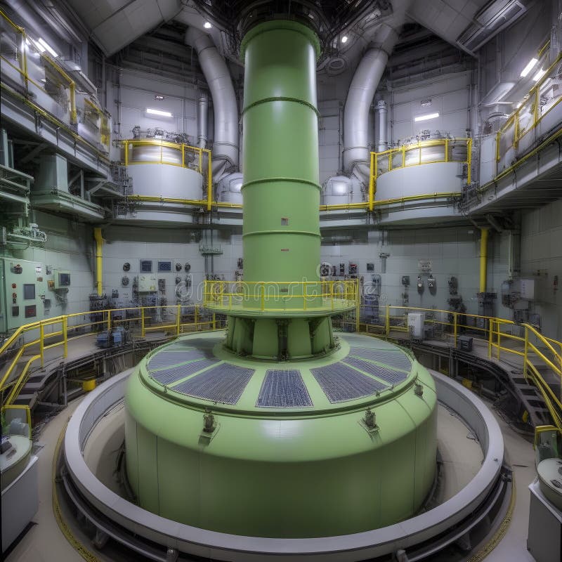 Steel Nuclear Reactor, AI-generatet Stock Illustration - Illustration ...