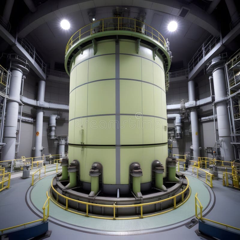 Steel Nuclear Reactor, AI-generatet Stock Illustration - Illustration ...
