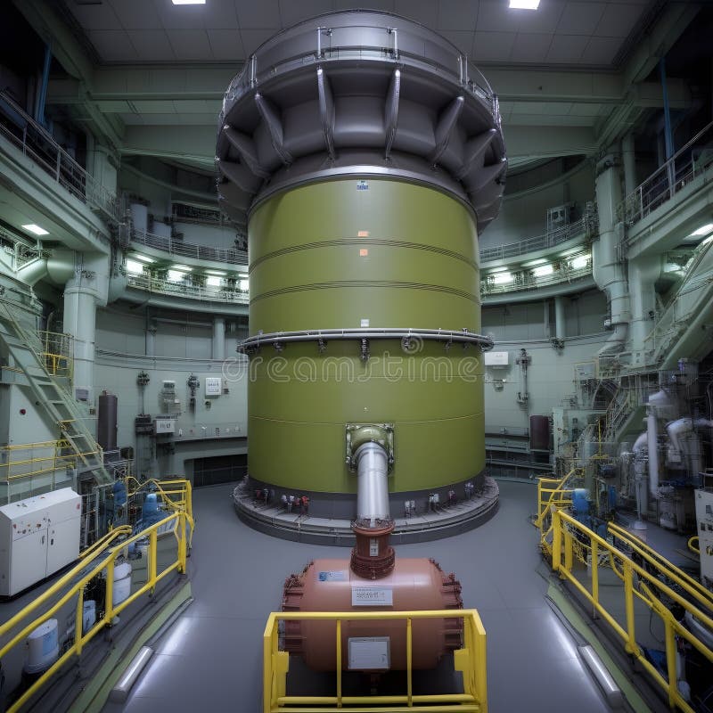 Steel Nuclear Reactor, AI-generatet Stock Illustration - Illustration ...