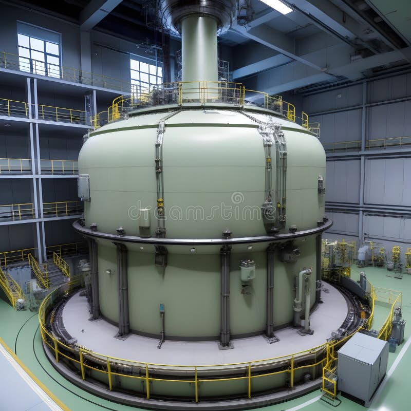 Steel Nuclear Reactor, AI-generatet Stock Illustration - Illustration ...