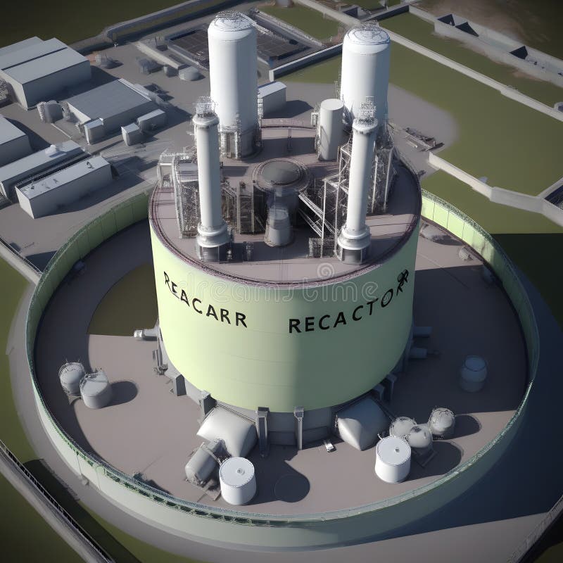 Steel Nuclear Reactor, AI-generatet Stock Illustration - Illustration ...